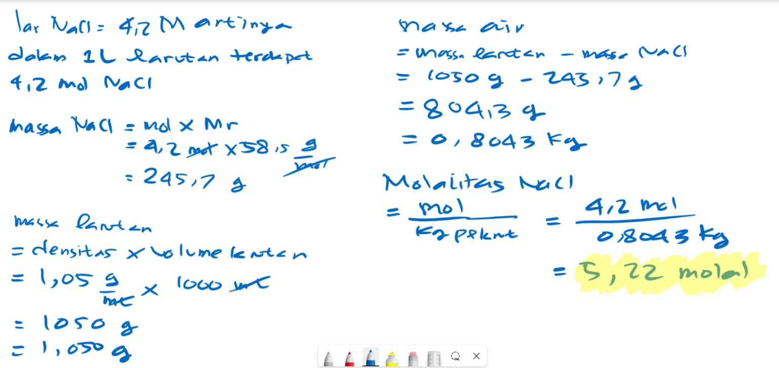 Cara Mengubah Molaritas Ke Molalitas - Les Privat Kimia Online